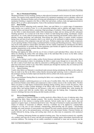 advanced Textile Finishing production book | PDF | Needlework | Arts ...