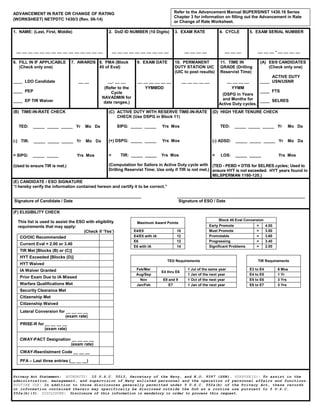 Advancement worksheet (06 14) | PDF
