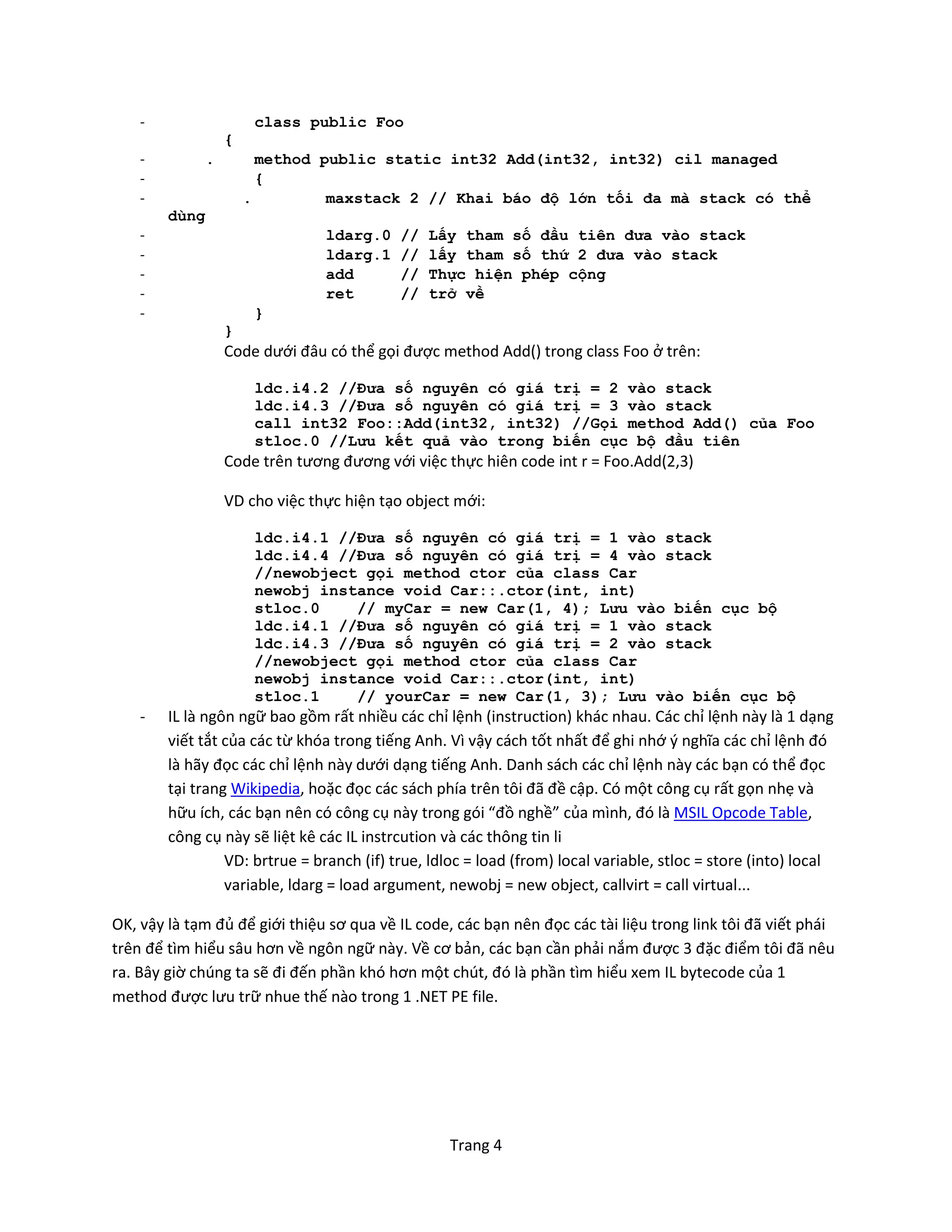 Reverse Engineering .NET - Advanced Patching, Playing with IL | PDF