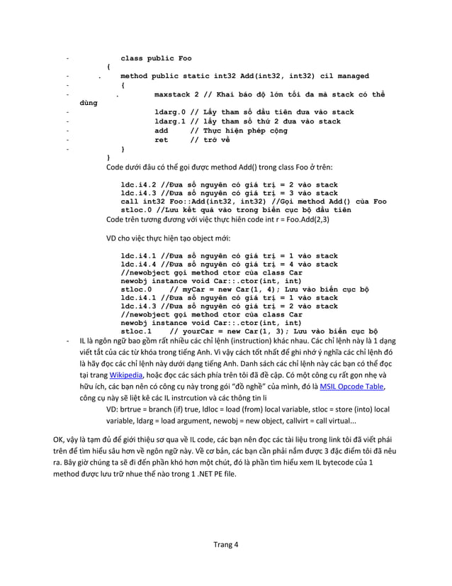 Reverse Engineering .NET - Advanced Patching, Playing with IL | PDF