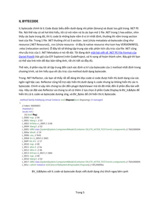 Reverse Engineering .NET - Advanced Patching, Playing with IL | PDF
