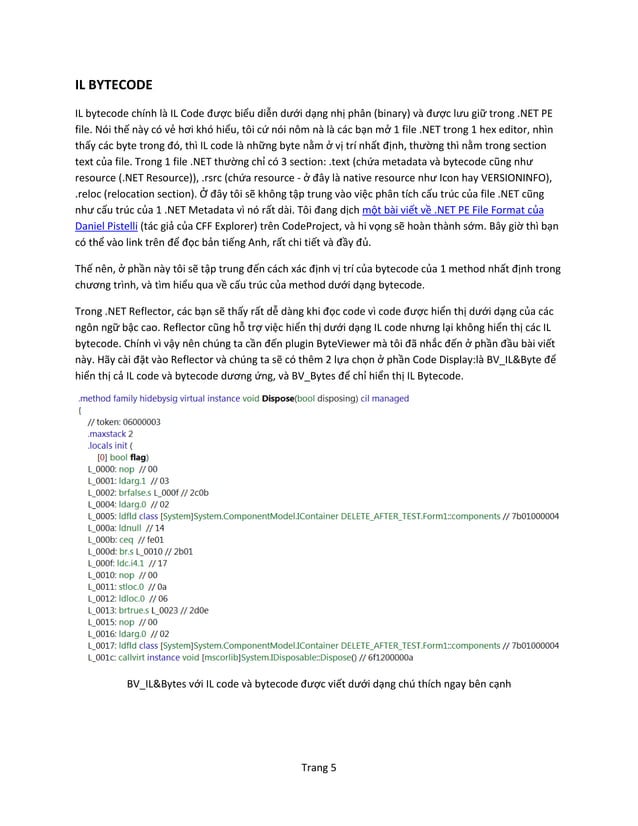 Reverse Engineering .NET - Advanced Patching, Playing with IL | PDF