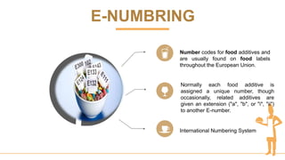 FOOD ADDITIVES & HUMAN HEALTH | PPTX