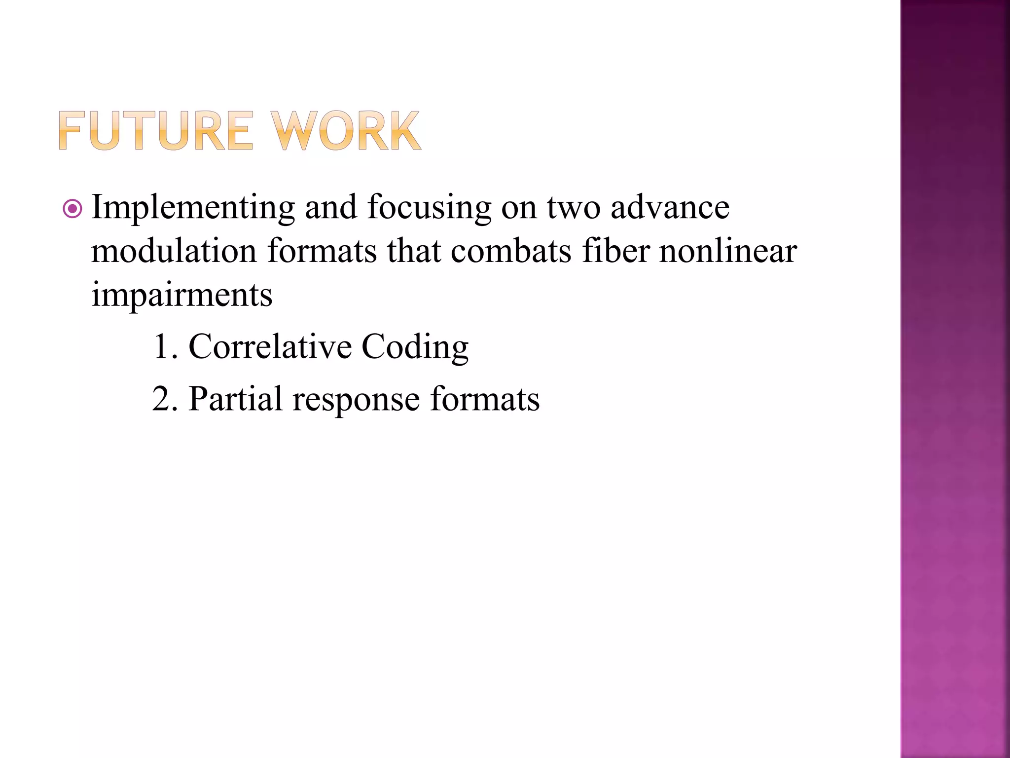 Advance optical modulation formats | PPTX