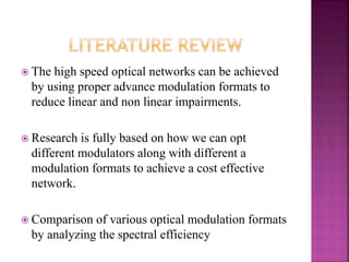 Advance optical modulation formats | PPTX
