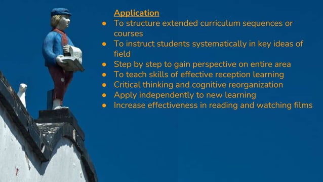 Advance organiser model AOM definition , implications, types of advance ...