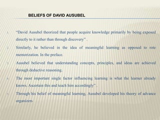 Advance organizer model | PPTX