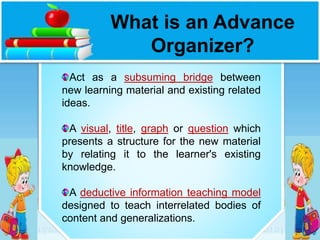 Advance Organizer ppt. | PPTX
