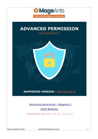 Magento 2 Advanced Permissions | PDF