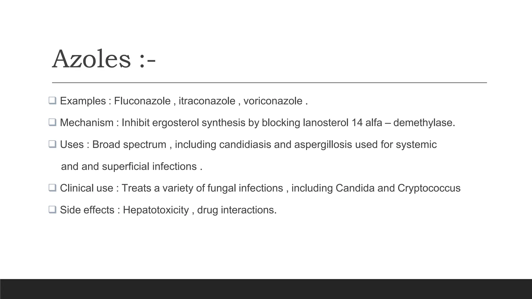 ANTI FUNGAL AGENTS AND THEIR MECHANISM OF ACTION. | DOCX