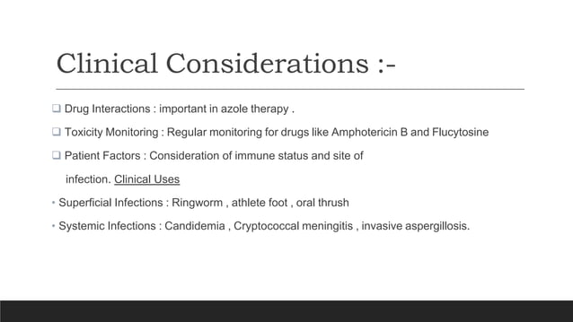 ANTI FUNGAL AGENTS AND THEIR MECHANISM OF ACTION. | PPT