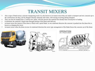 Dumpers, industrial trucks, concrete mixers | PPTX