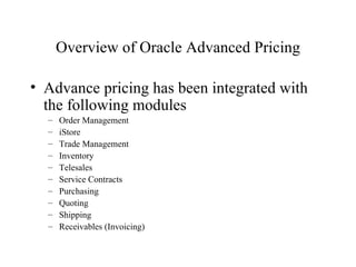 Advance Pricing (R12) For Service Industry | PPT