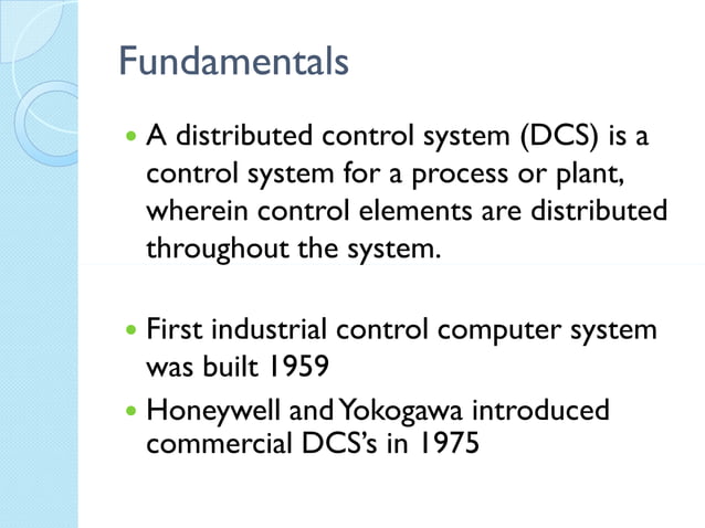 Distributed Control System (Presentation) | PDF | Computing | Technology & Computing