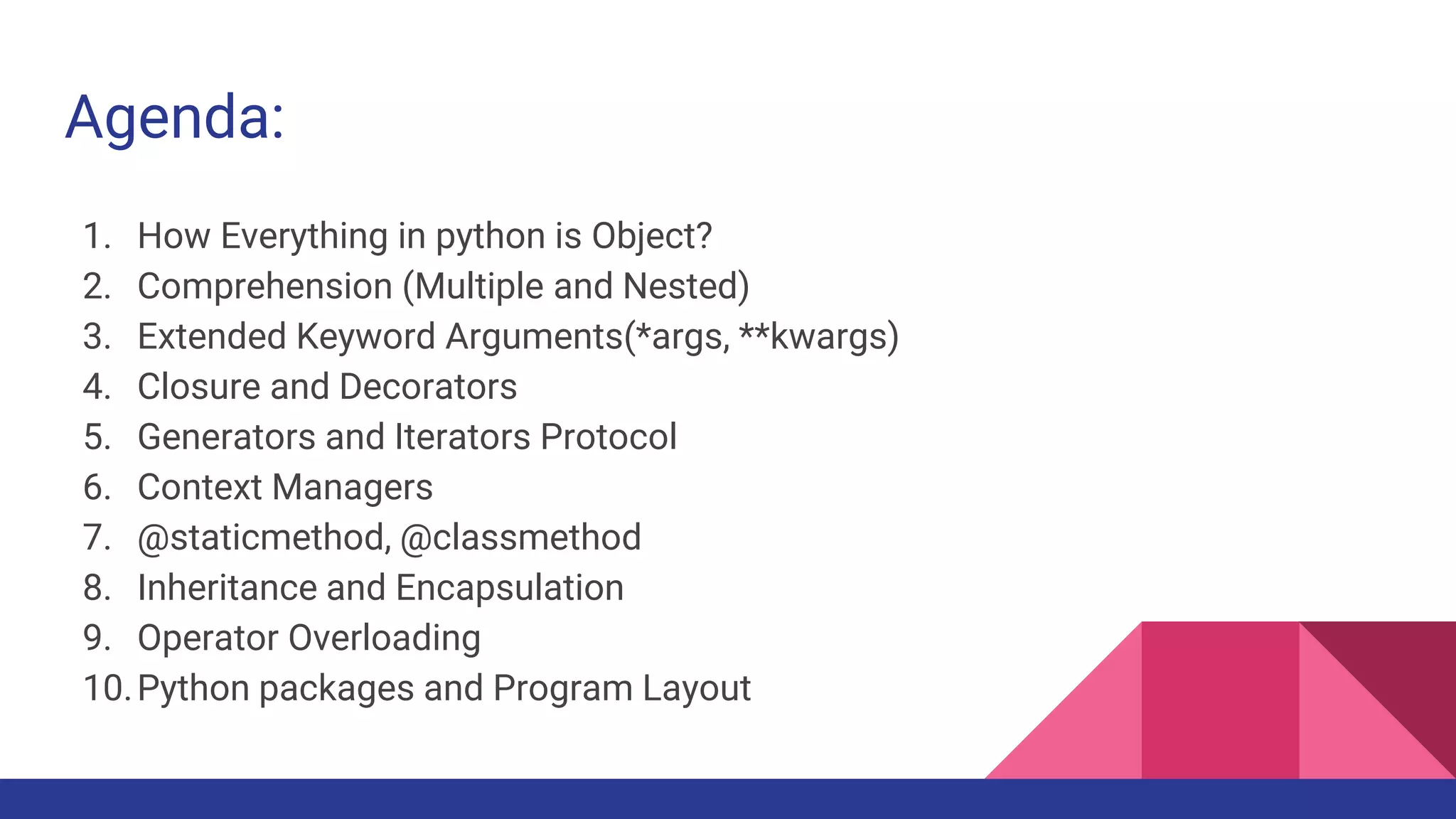 Advance python | PPTX