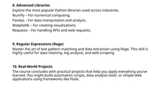 Advance Python Course.pptx.............. | PPTX