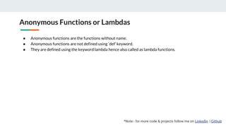 Advance python programming | PPTX | Programming Languages | Computing