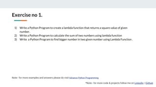 Advance python programming | PPTX