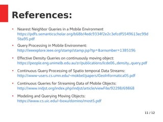 Moving Object Queries | Advance Queries | Mobile Databases | PDF ...