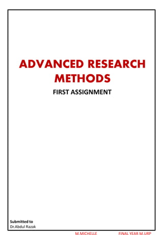 Advance research methods | PDF