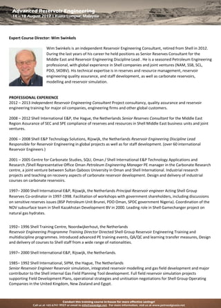 Advanced Reservoir Engineering | PDF