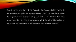 Advance ruling mukund | PPTX
