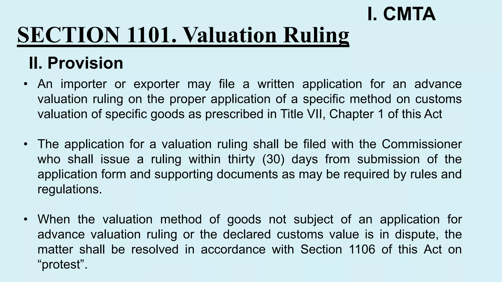 Advance Ruling PPT (11.05.22) Customs Proceedings.pptx
