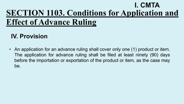 Advance Ruling PPT (11.05.22) Customs Proceedings.pptx