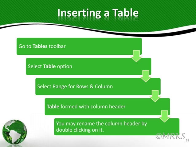 Advances in ms excel | PPSX | Computing | Technology & Computing