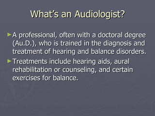 Advances in Audiology and Hearing Aid Technology | PPT