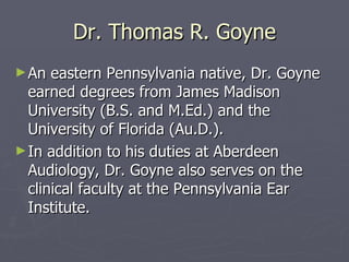 Advances in Audiology and Hearing Aid Technology | PPT