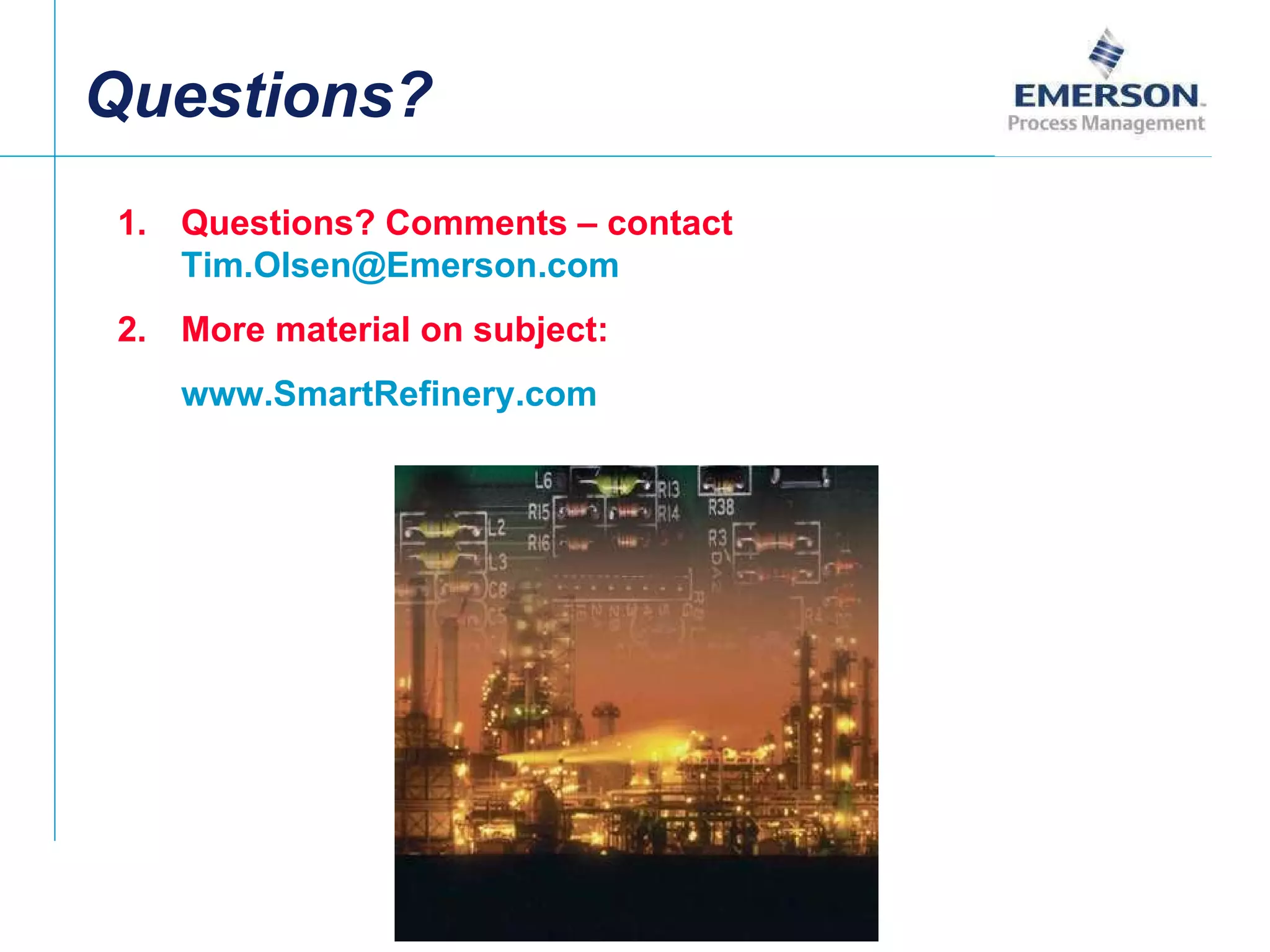 Advances In Digital Automation Within Refining | PPT