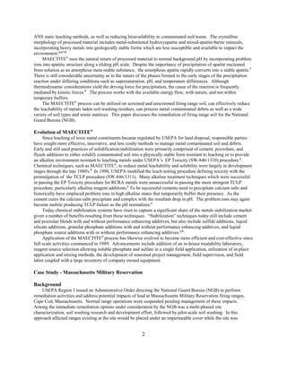 Advances in Heavy Metal Fixation, Chemical Treatment/Crystallization ...