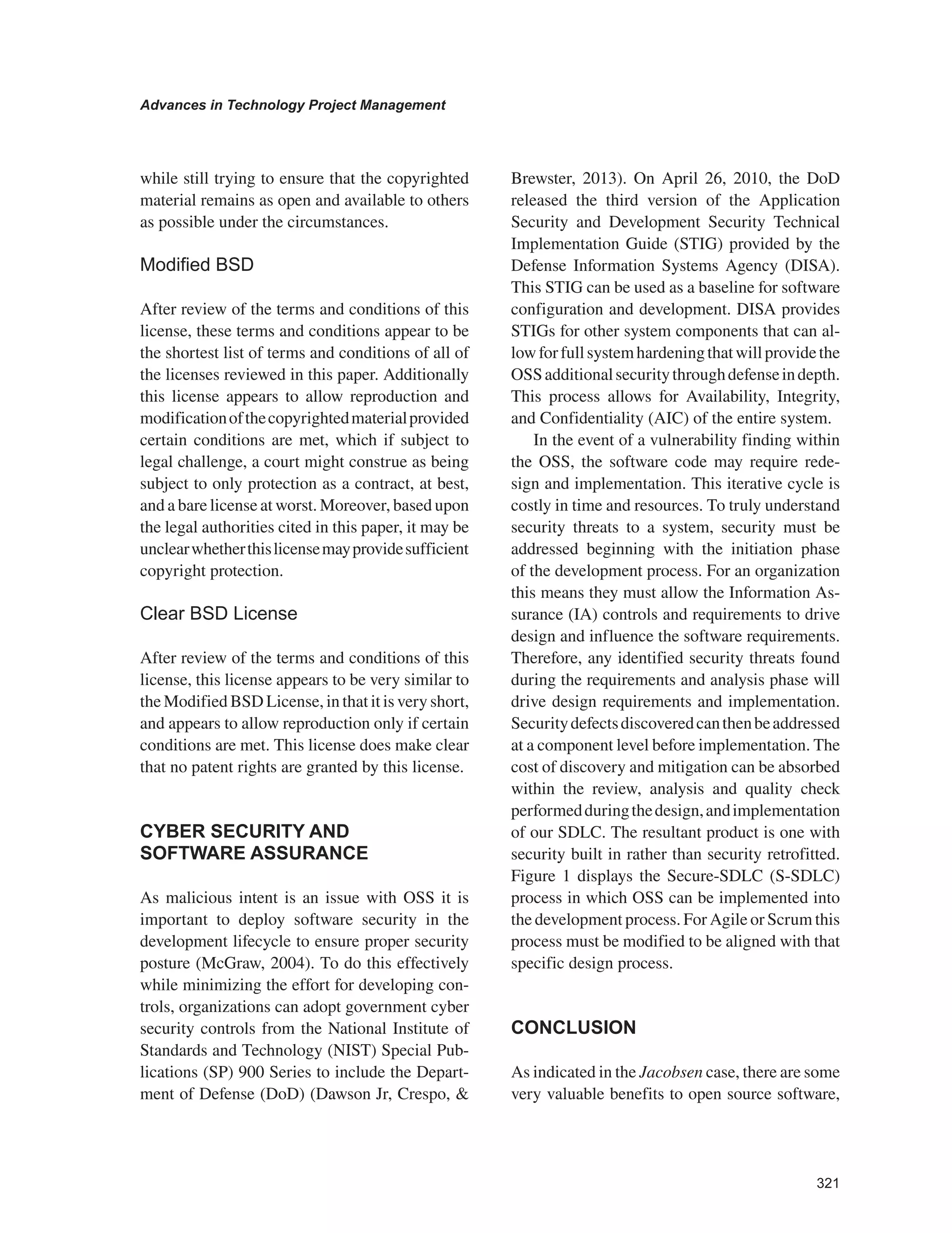 Advances in Technology Project Management: Review of Open Source ...