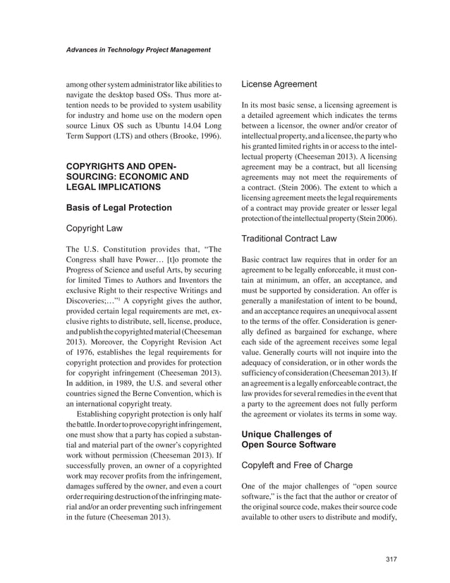 Advances in Technology Project Management: Review of Open Source ...