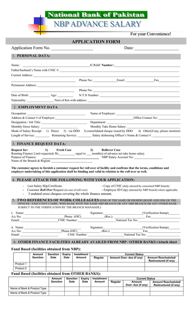 Advance salaryapplicationform | PDF