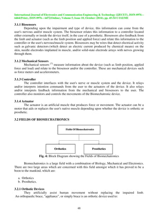 Advances and development in biomechatronics introduction to arm ...