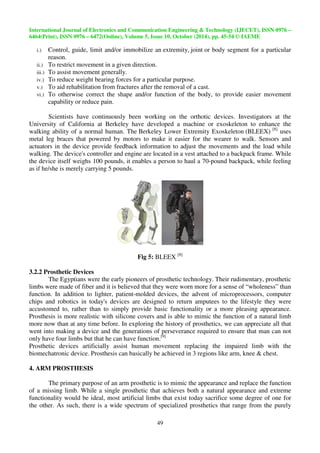 Advances and development in biomechatronics introduction to arm ...