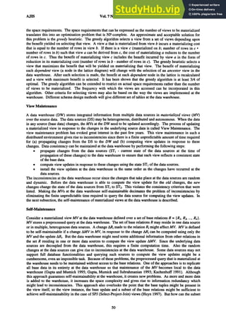 Advances And Research Directions In Data-Warehousing Technology | PDF