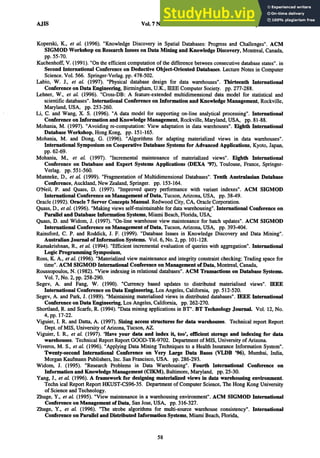 Advances And Research Directions In Data-Warehousing Technology | PDF