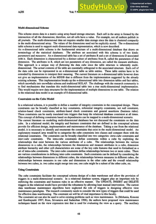 Advances And Research Directions In Data-Warehousing Technology | PDF