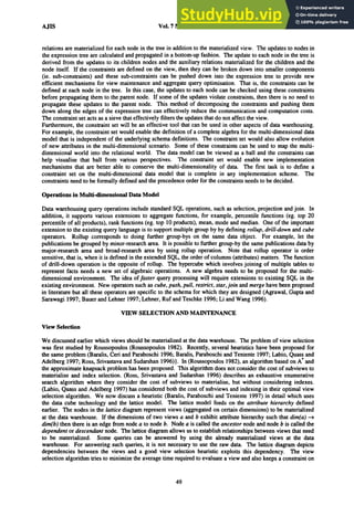 Advances And Research Directions In Data-Warehousing Technology | PDF