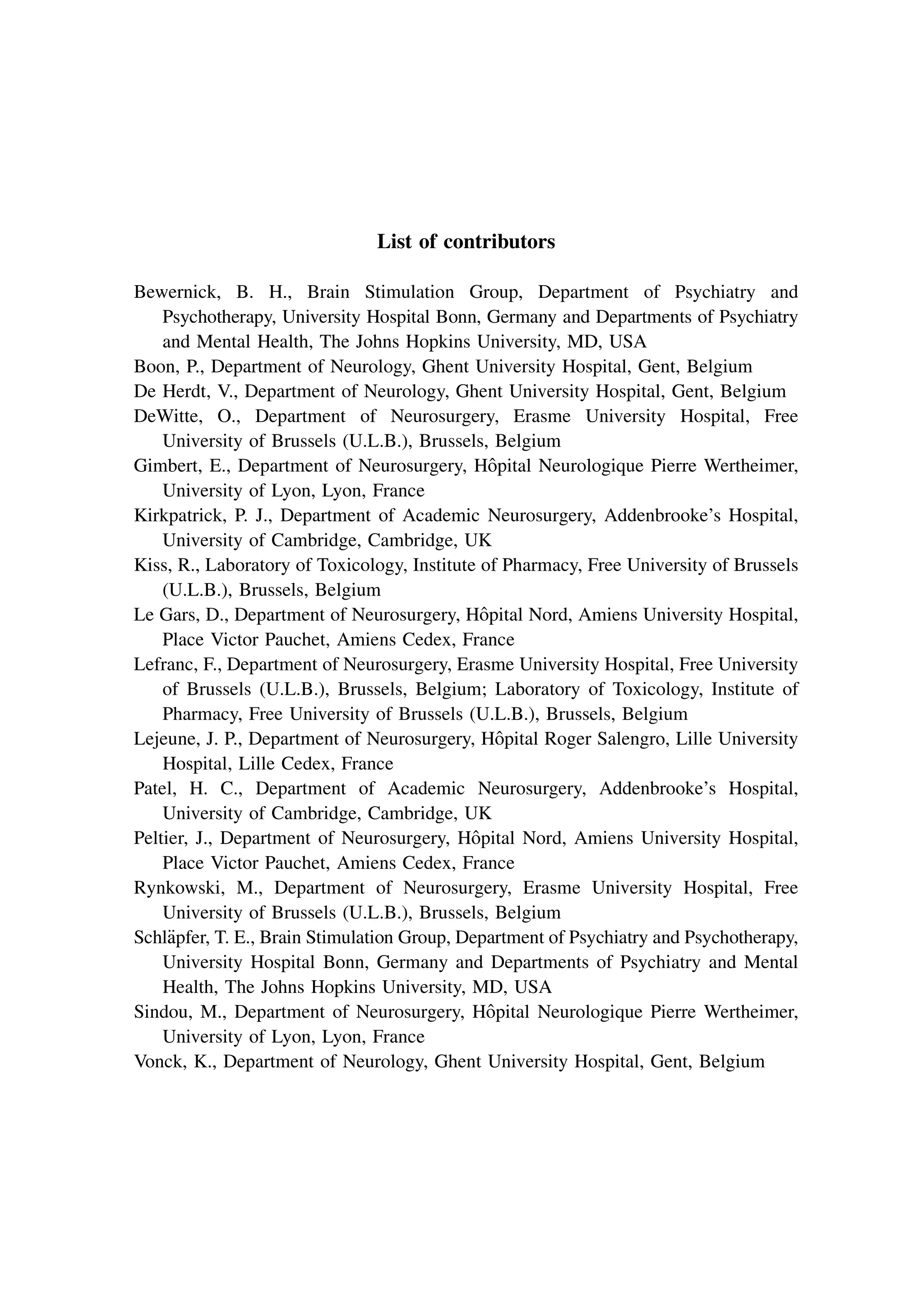 Advances and technical standards in neurosurgery | PDF