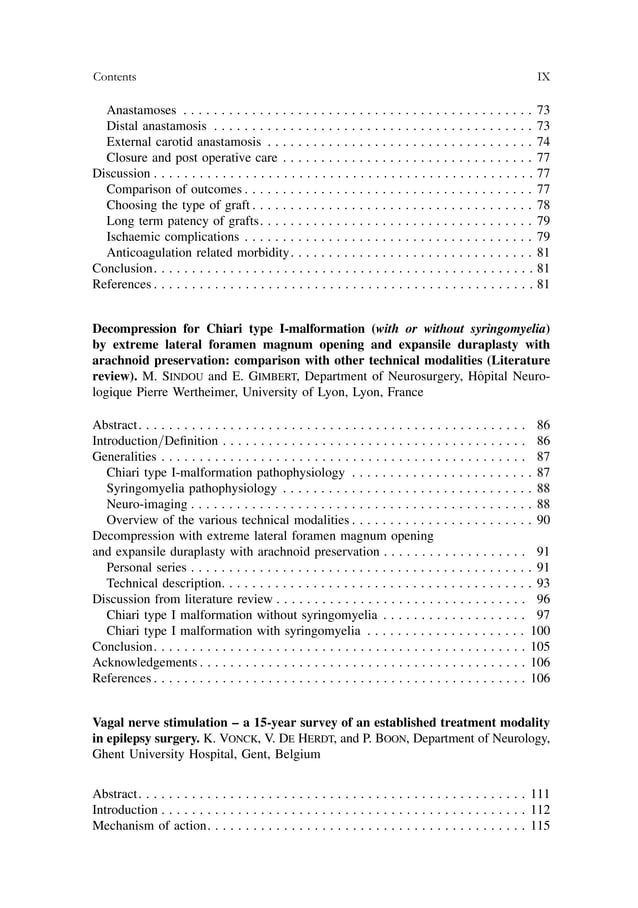 Advances and technical standards in neurosurgery | PDF