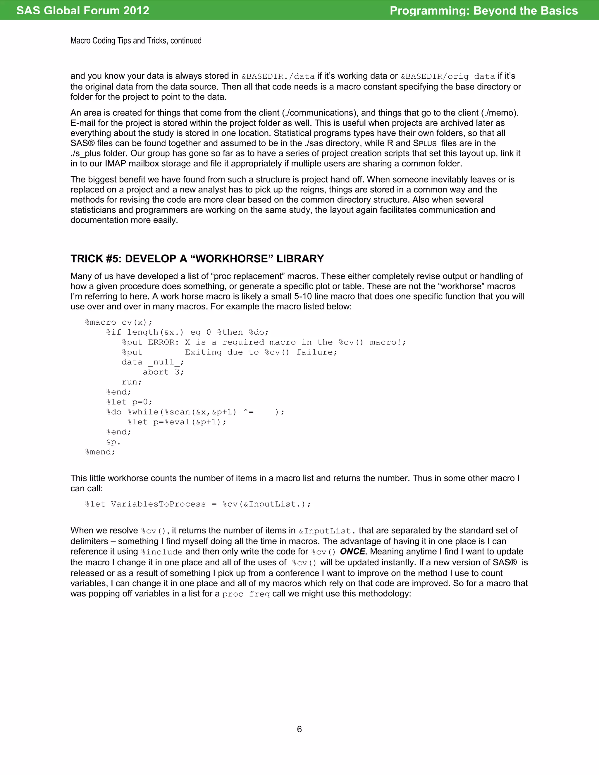 Advance sas useful tricks | PDF