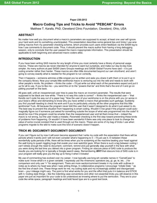 Advance sas useful tricks | PDF | Free Download