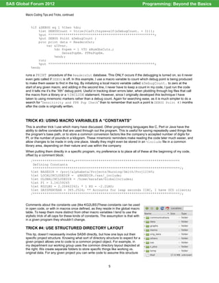 Advance sas useful tricks | PDF