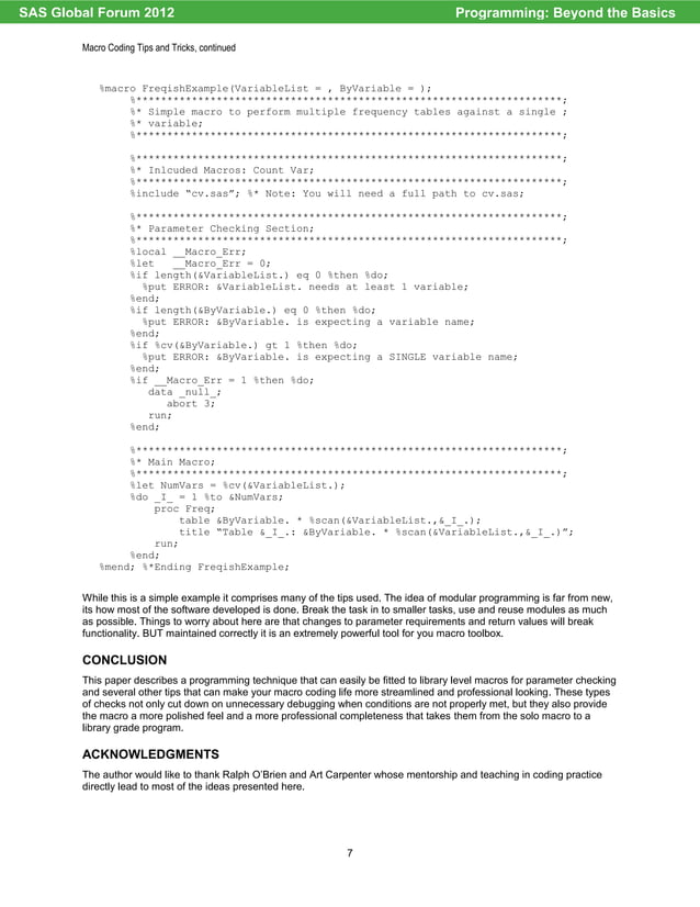 Advance sas useful tricks | PDF