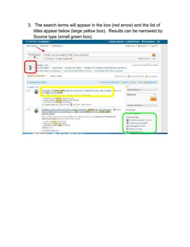 Advance Search in ProQuest | PDF