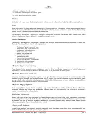 Advance silvilculture iof | DOC